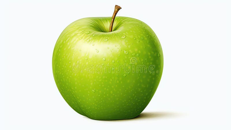 Realistic Green Apple Illustration Stock Illustration - Illustration of ...