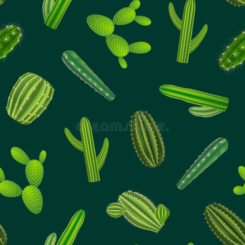 Realistic Cactus Texture Seamless Stock Illustrations – 221 Realistic ...