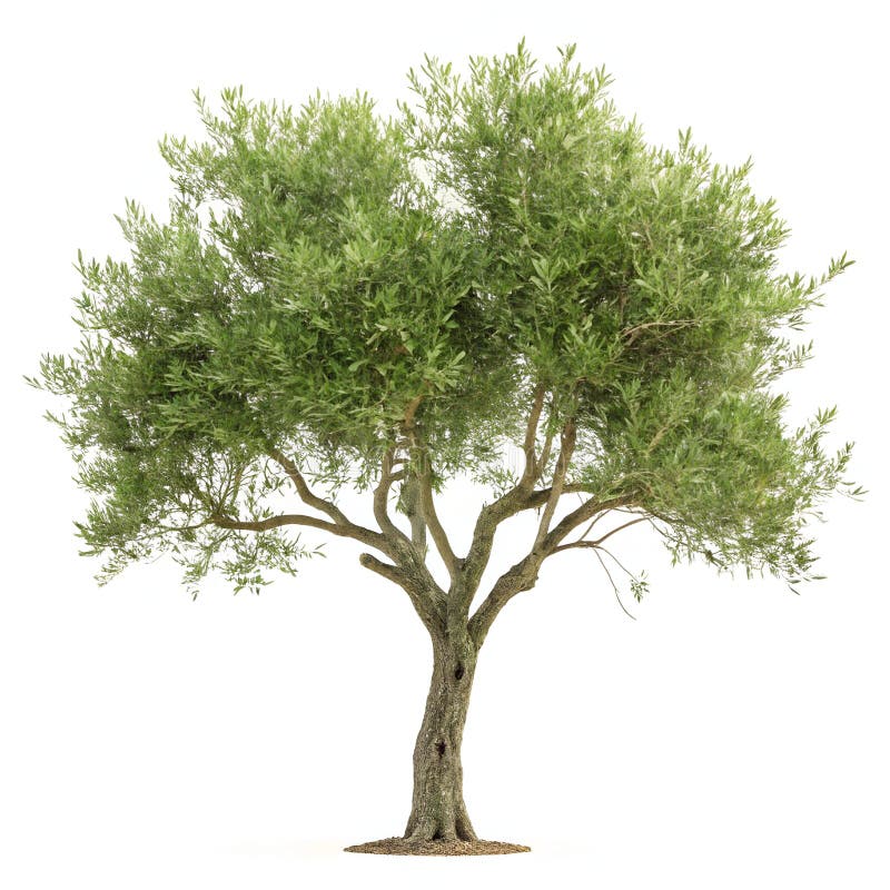 Realistic Green Olive Tree â€ Nature and Botanical Design Stock ...