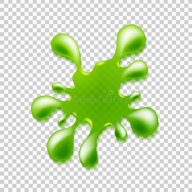 Realistic Green Sticky Slime Stock Illustration - Illustration of ...