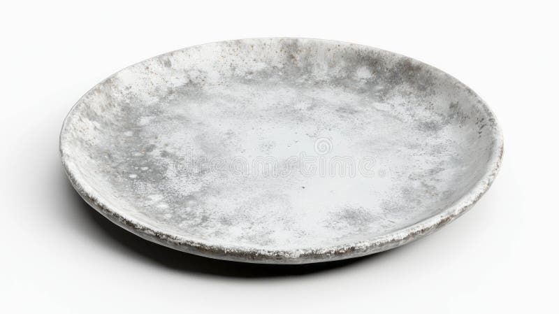 Realistic Grey Ceramic Plate Design Kitchen Decor Dining Stock Photos ...
