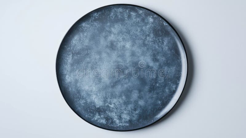 Realistic Grey Ceramic Plate Design for Kitchen and Dining Decor Stock ...