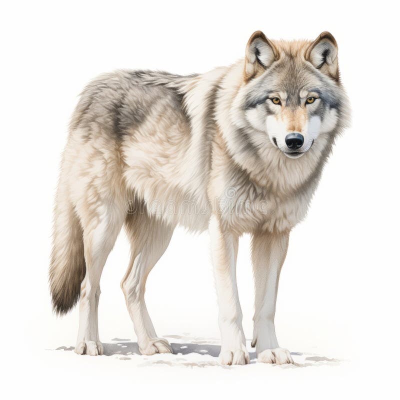 Realistic Wolf Portrait Drawing Stock Photos - Free & Royalty-Free ...