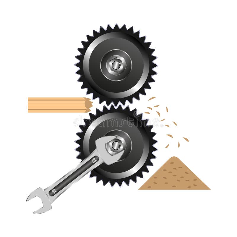 Realistic grinding machine stock vector. Illustration of manufacturing ...