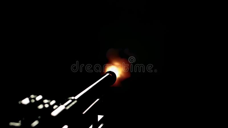 Realistic Gunfire Bursts in the Dark Stock Video - Video of attack ...
