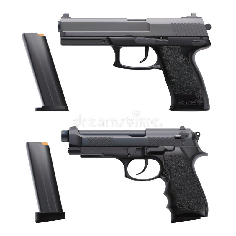 Realistic Classic Shotgun Side View Stock Vector - Illustration of hunt ...