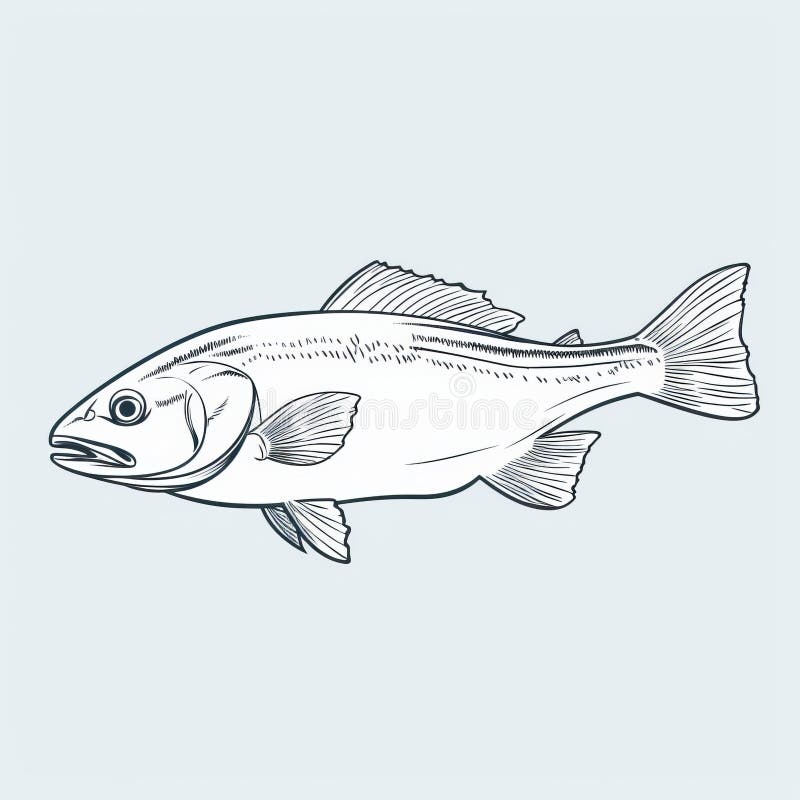 Haddock Outline Stock Illustrations – 161 Haddock Outline Stock ...