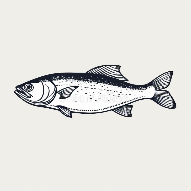 Haddock Outline Stock Illustrations – 156 Haddock Outline Stock ...