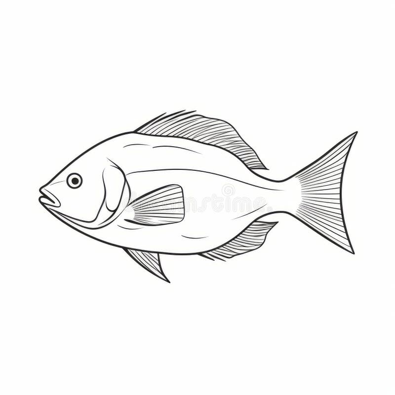 High Resolution Fish Line Art Ensign in Fujifilm Pro 400h Style Stock ...