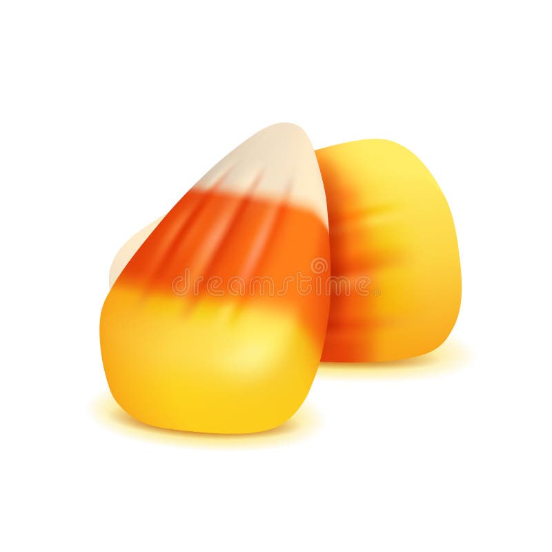 Realistic Halloween Candy Corn, Sweet Food Stock Vector - Illustration ...