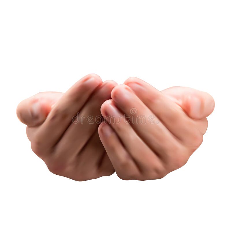 Realistic hands isolated stock vector. Illustration of close - 85088790