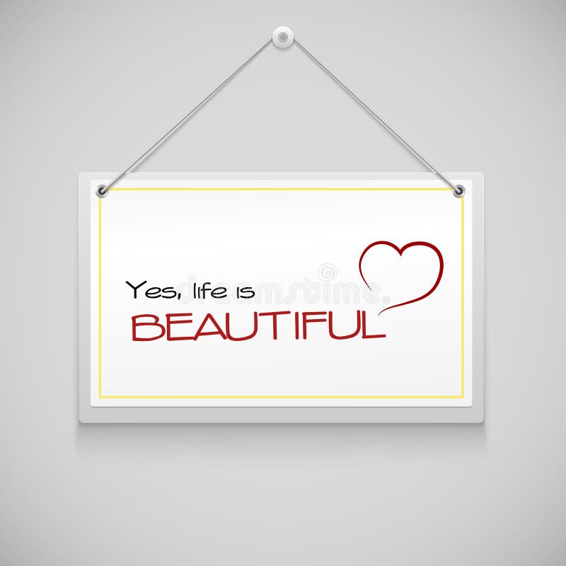 Realistic Hanging Advertisement Canvas Stock Vector - Illustration of ...