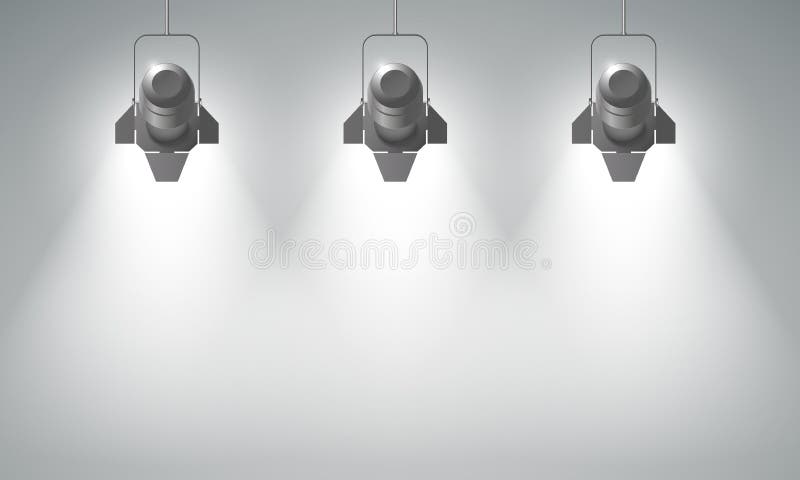 Realistic Hanging Spotlights Composition Stock Vector - Illustration of ...