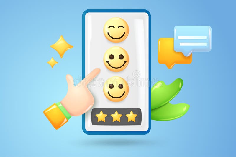 Realistic Happy Yellow Emoticons, Vector Illustration Stock Vector ...