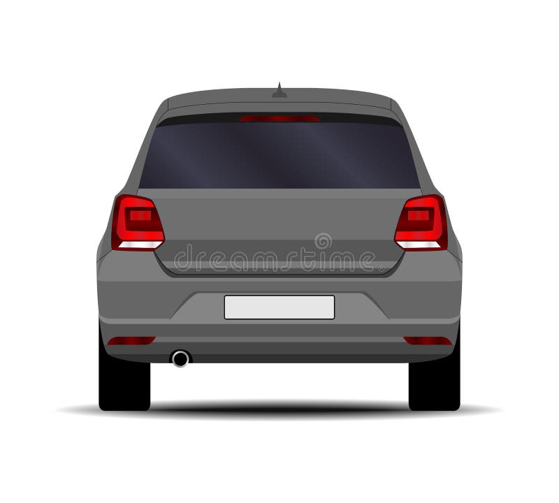 Realistic hatchback car. stock illustration. Illustration of cool ...