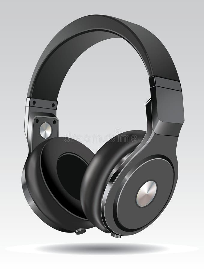 Headphone Vector Illustration Stock Vector - Illustration of sound ...