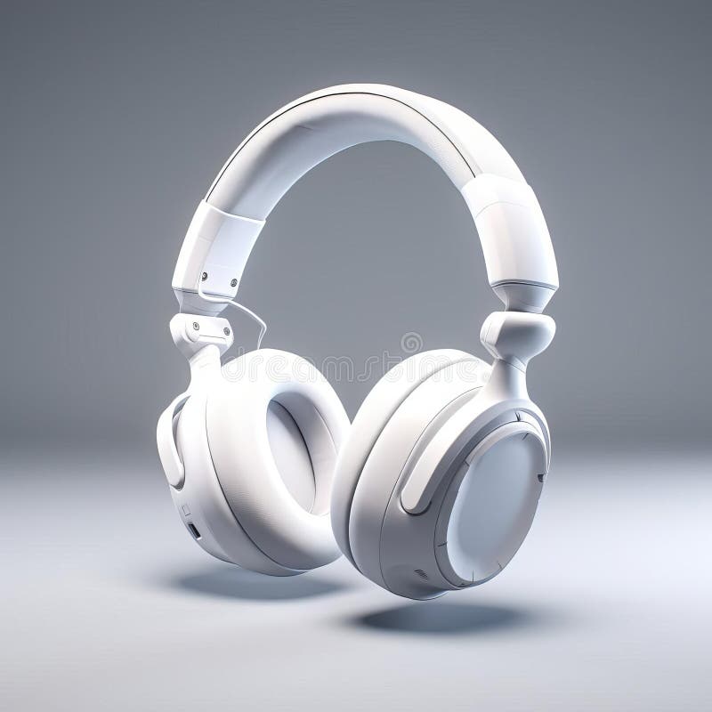 Realistic Headset Rendering on White Background with Octane Stock ...