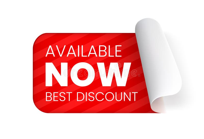 Realistic High Quality Red Labels on White Background Stock Vector ...