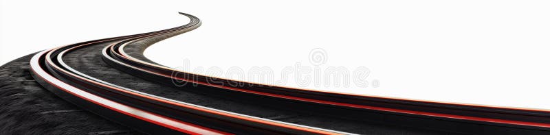 A Realistic, High-resolution Photograph of Two Black and Red Car Tracks ...