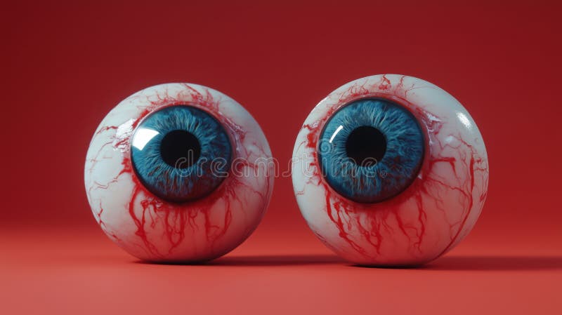 Realistic Human Eye Models with Detailed Venous Patterns Against a ...