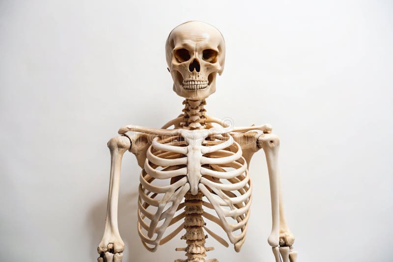 Realistic Human Skeleton Model Showing Intricate Bone Details ...