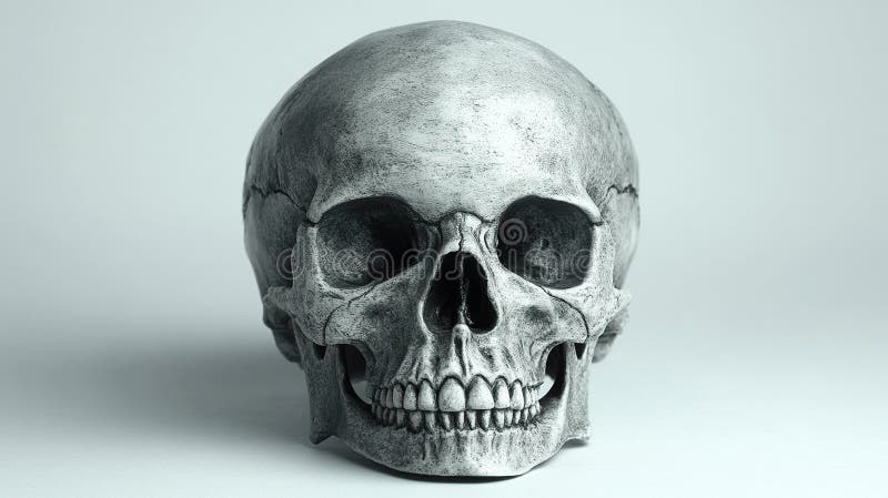 Realistic Human Skull Model Stock Image - Image of anatomy, archaeology ...