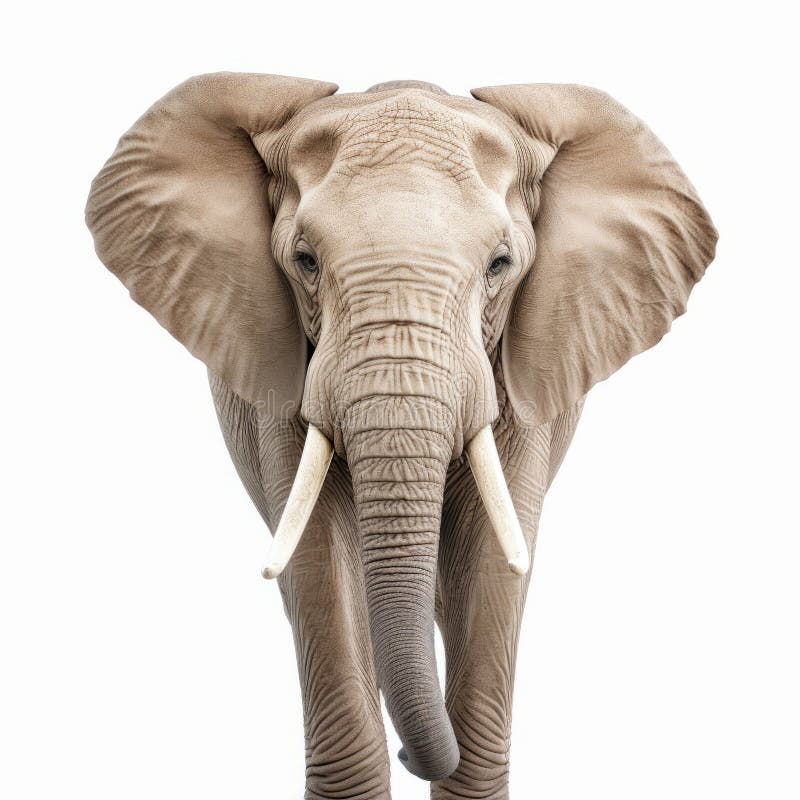 Realistic Elephant Head Front View Stock Illustrations – 35 Realistic ...