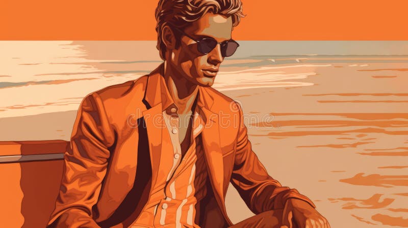 Realistic and Hyper-detailed Rendering of Anthony on the Beach Stock ...