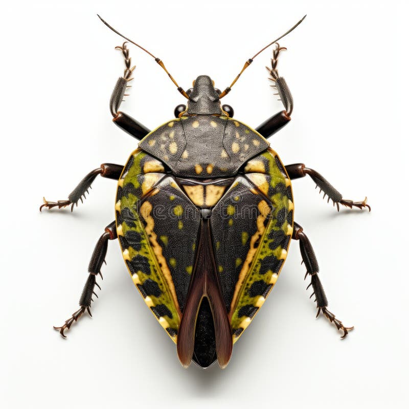 Realistic 3d Stink Bug on Transparent Background Stock Illustration ...