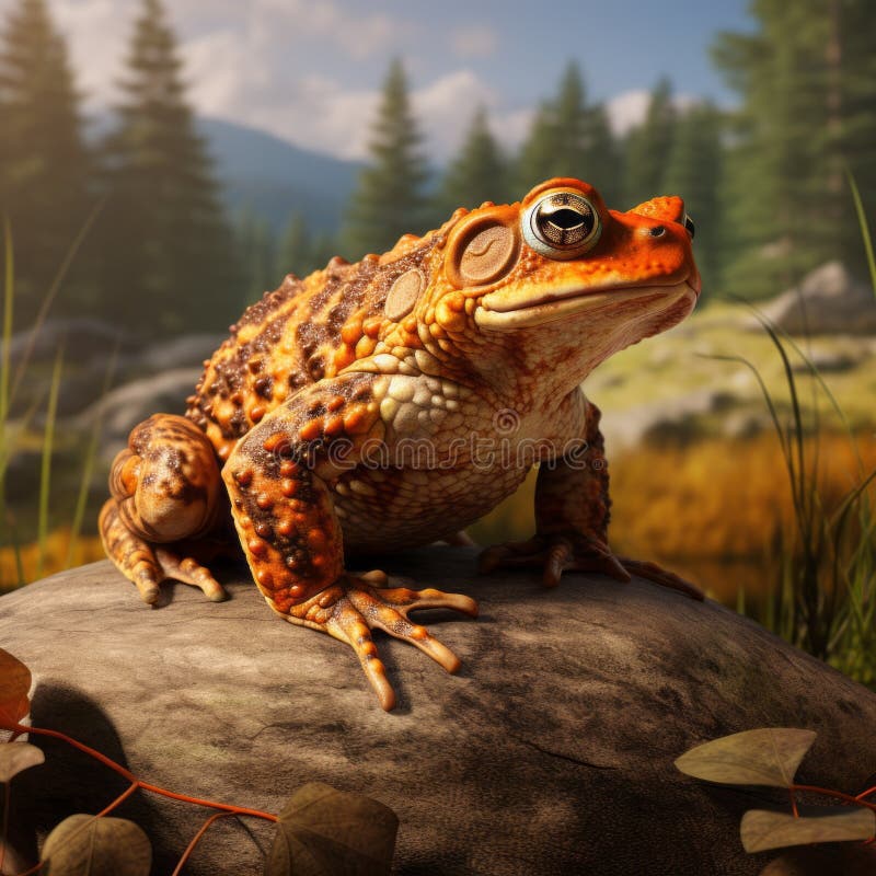 Realistic 3d Toad Clipart with Hyper-detailed Rendering Stock ...