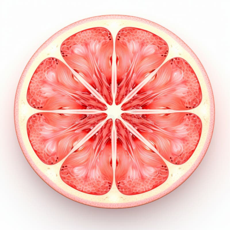 Realistic Hyper-detailed Rendering of Pink Grapefruit Stock ...