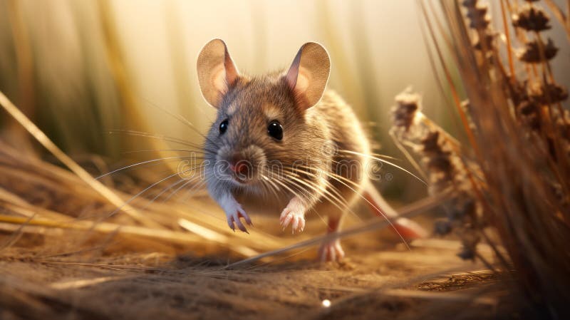 Realistic Hyper-detailed Rendering of a Small Mouse Running through the ...