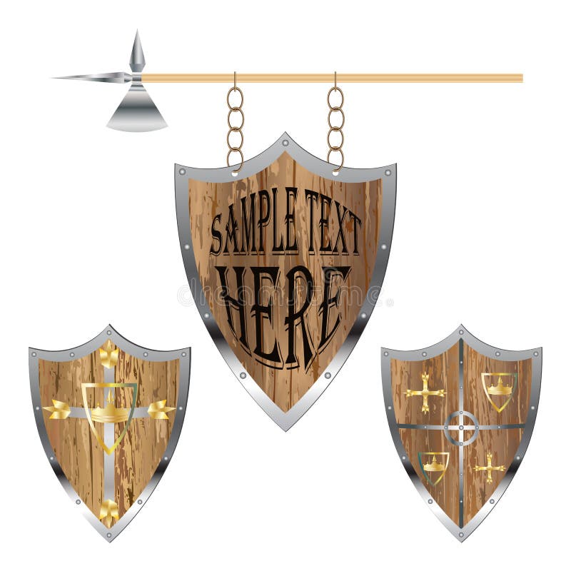 Shields_ax_signboard_set stock vector. Illustration of road - 107717246
