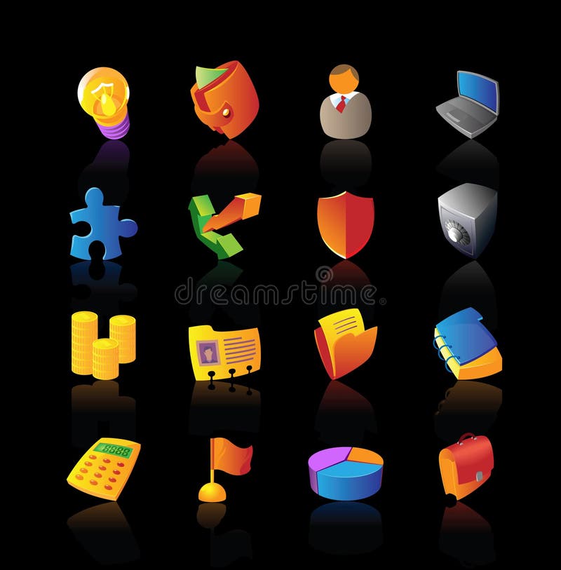 Realistic Icons Set for Devices Stock Vector - Illustration of ...