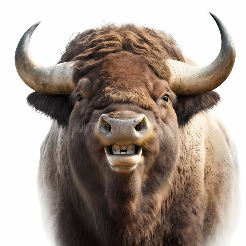 Realistic Illustration of Buffalo Head. Generative AI Stock ...