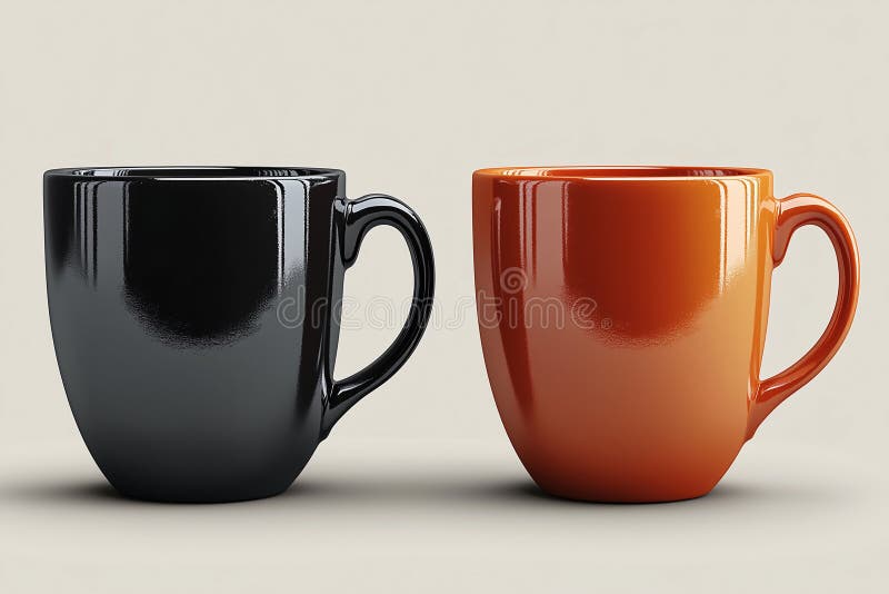 Realistic Illustration of Ceramic Mugs Stock Illustration ...