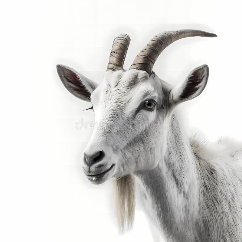 Realistic Illustration of Goat Head. Generative AI Stock Illustration ...