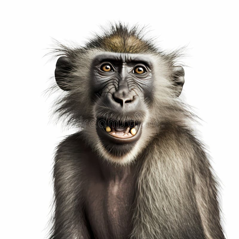 Realistic Illustration of Babboon. Generative AI Stock Illustration ...