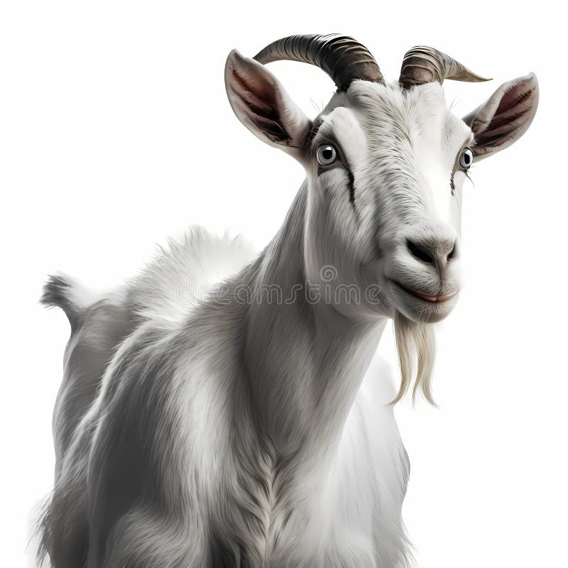 Realistic Illustration of Happy Goat. Generative AI Stock Illustration ...