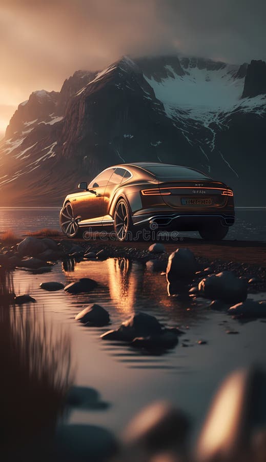 Morning Sky View at City. Generative AI Stock Illustration ...