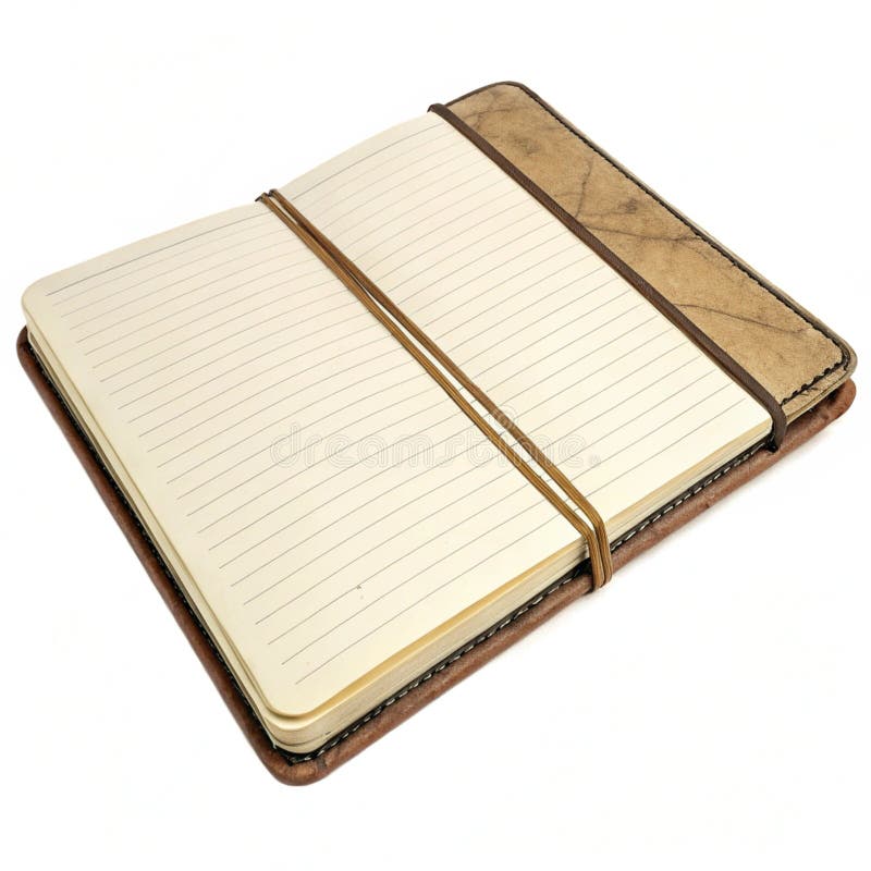 Notepad Realistic Illustration Isolated on White Stock Illustration ...