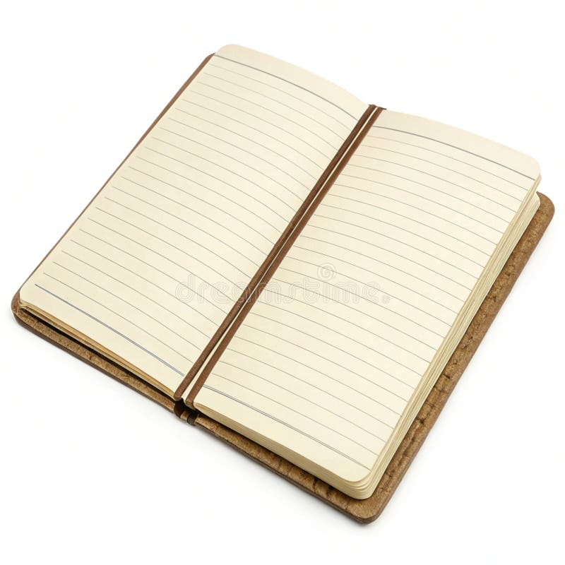 Notepad Realistic Illustration Isolated on White Stock Illustration ...