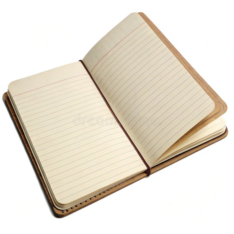 Notepad Realistic Illustration Isolated on White Stock Illustration ...