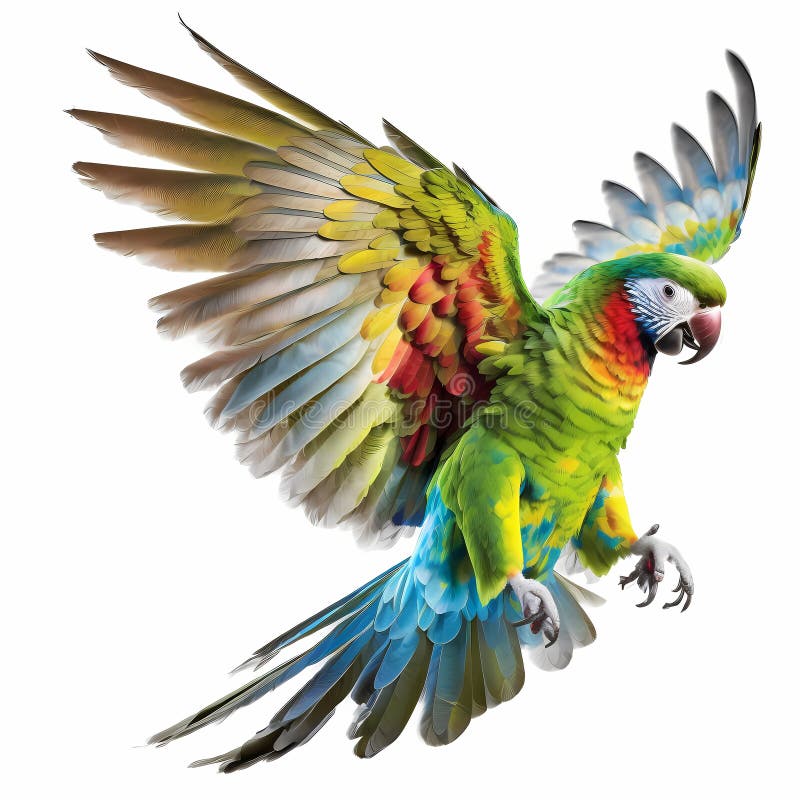 Realistic Illustration of Parrot. Generative AI Stock Illustration ...