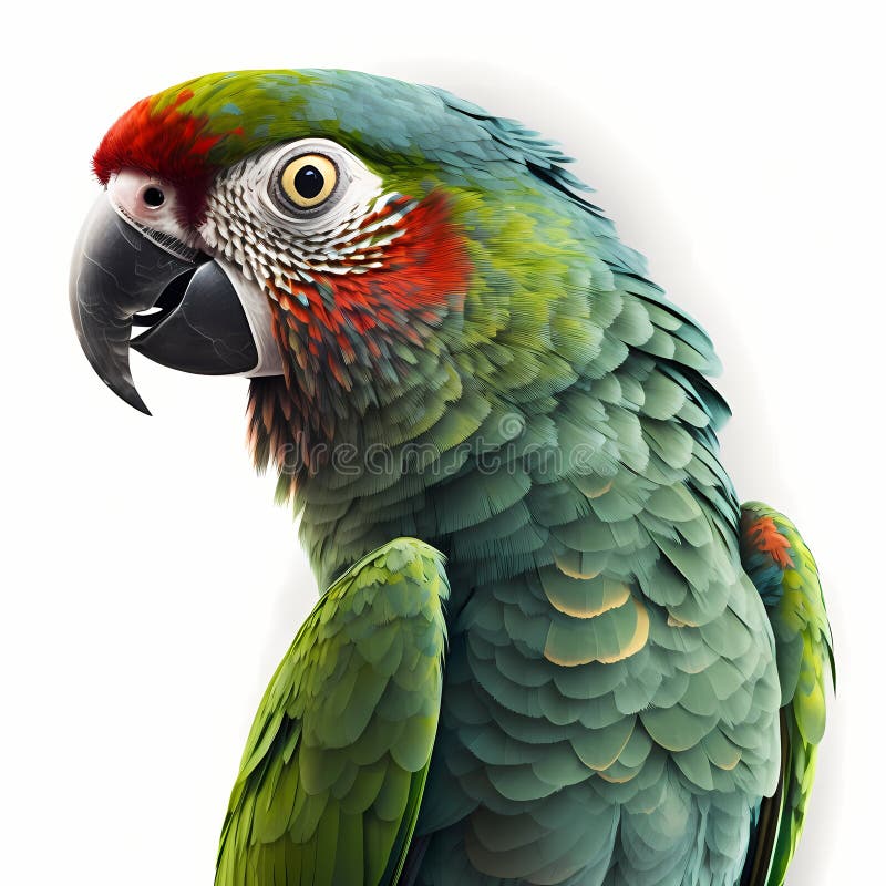 Realistic Illustration of Parrot. Generative AI Stock Illustration ...