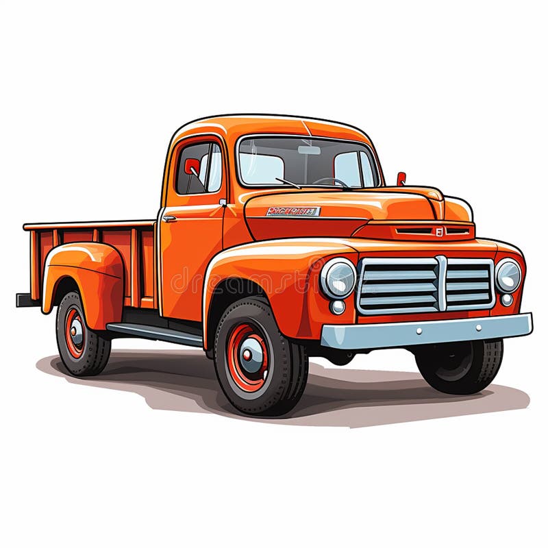 Realistic Illustration of a Pickup Truck Stock Illustration ...