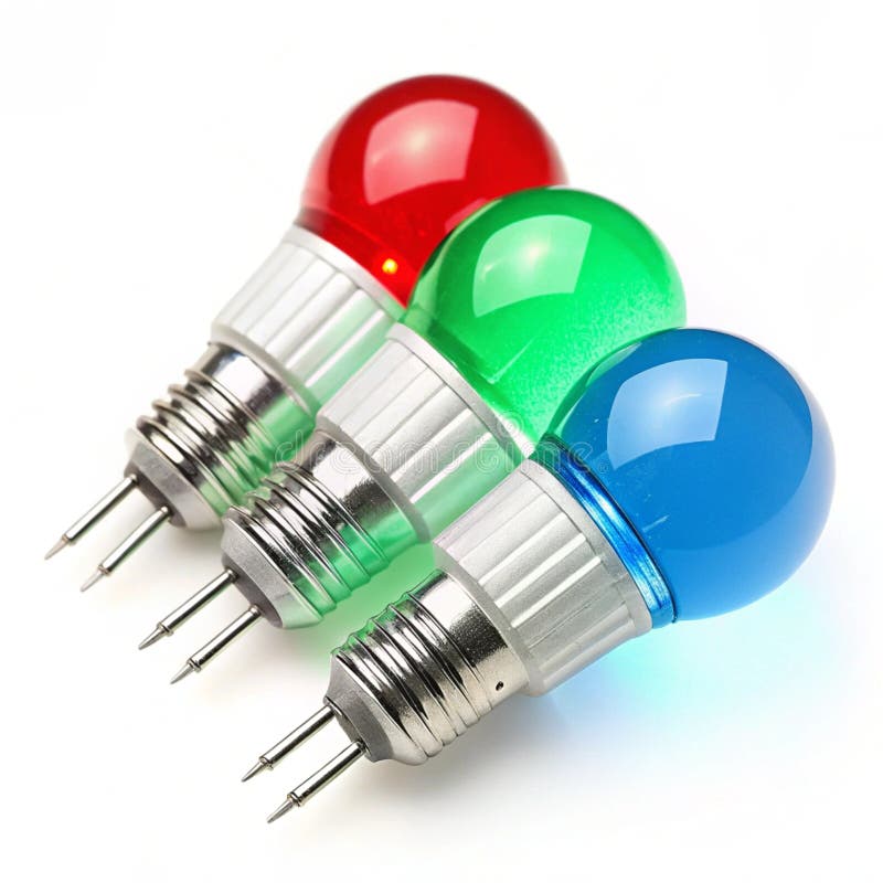 RGB Lighting Realistic Illustration Isolated on White Stock ...