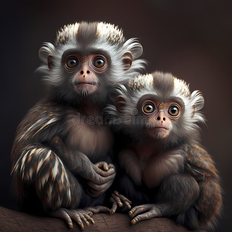 Realistic Illustration of Pygmy Marmoset. Generative AI Stock ...