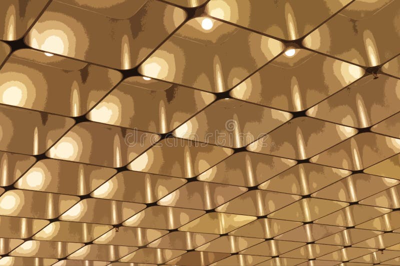 Realistic Illustration of Ceiling Lighting Design in Bangkok, Thailand ...