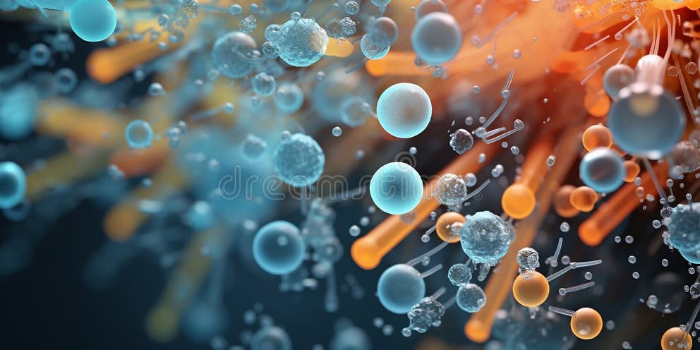 Realistic Image of Bacteria, Microorganisms. Stock Illustration ...